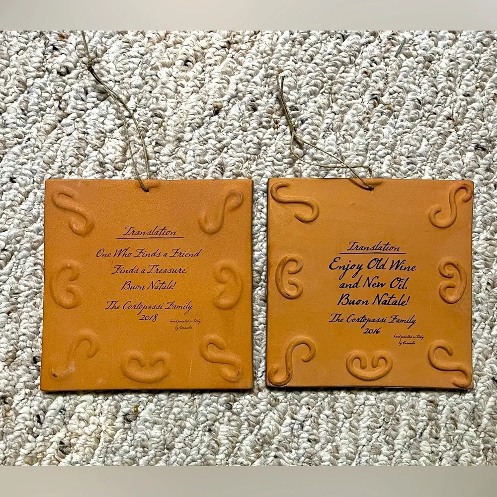 Kitchen | The Cortopassi Family Italian Wall Tile Trivet Decor Set Of ...